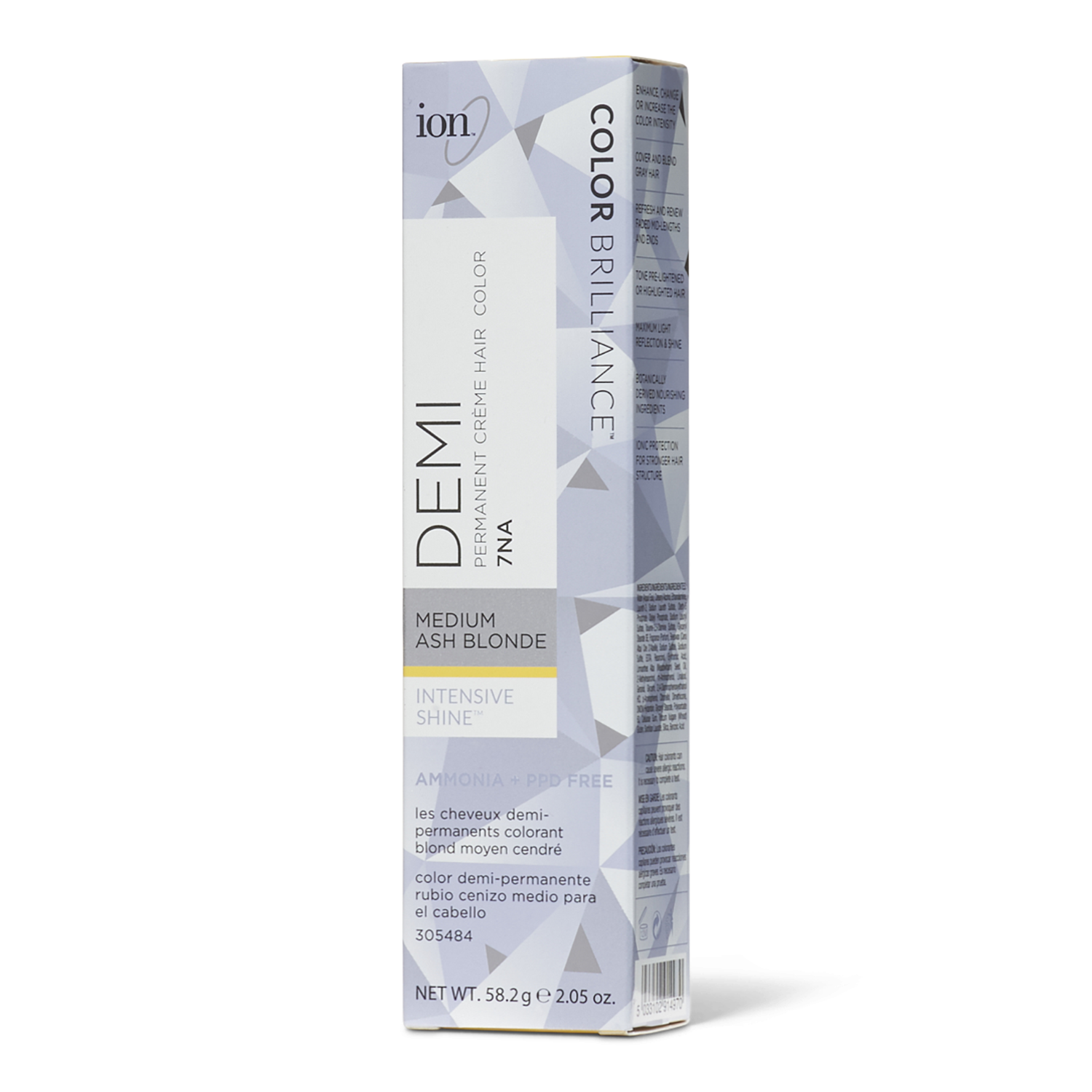Ion Color Brilliance Intensive Shine 7NA Medium Ash Blonde Demi ion-color-brilliance-intensive-shine-7na-medium-ash-blonde-demi