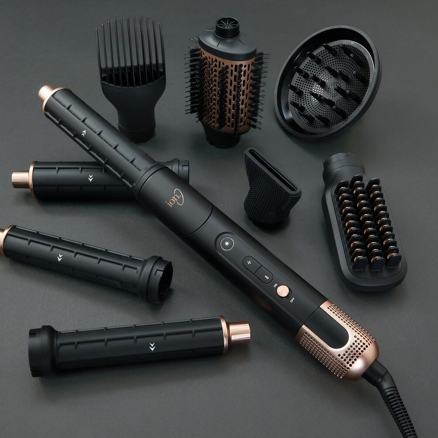 ion Luxe 8-In-1 Autowrap Airstyler | Styling Tools | Hair Dryer | Sally ...