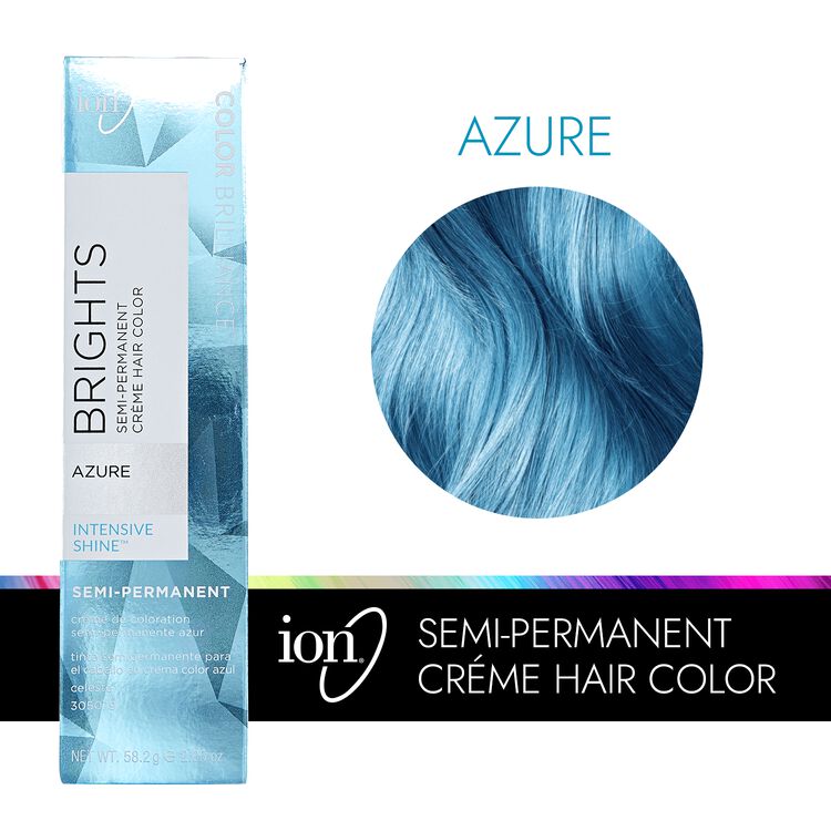 Azure - Color Brilliance Brights Semi-Permanent Hair Color by Ion ...