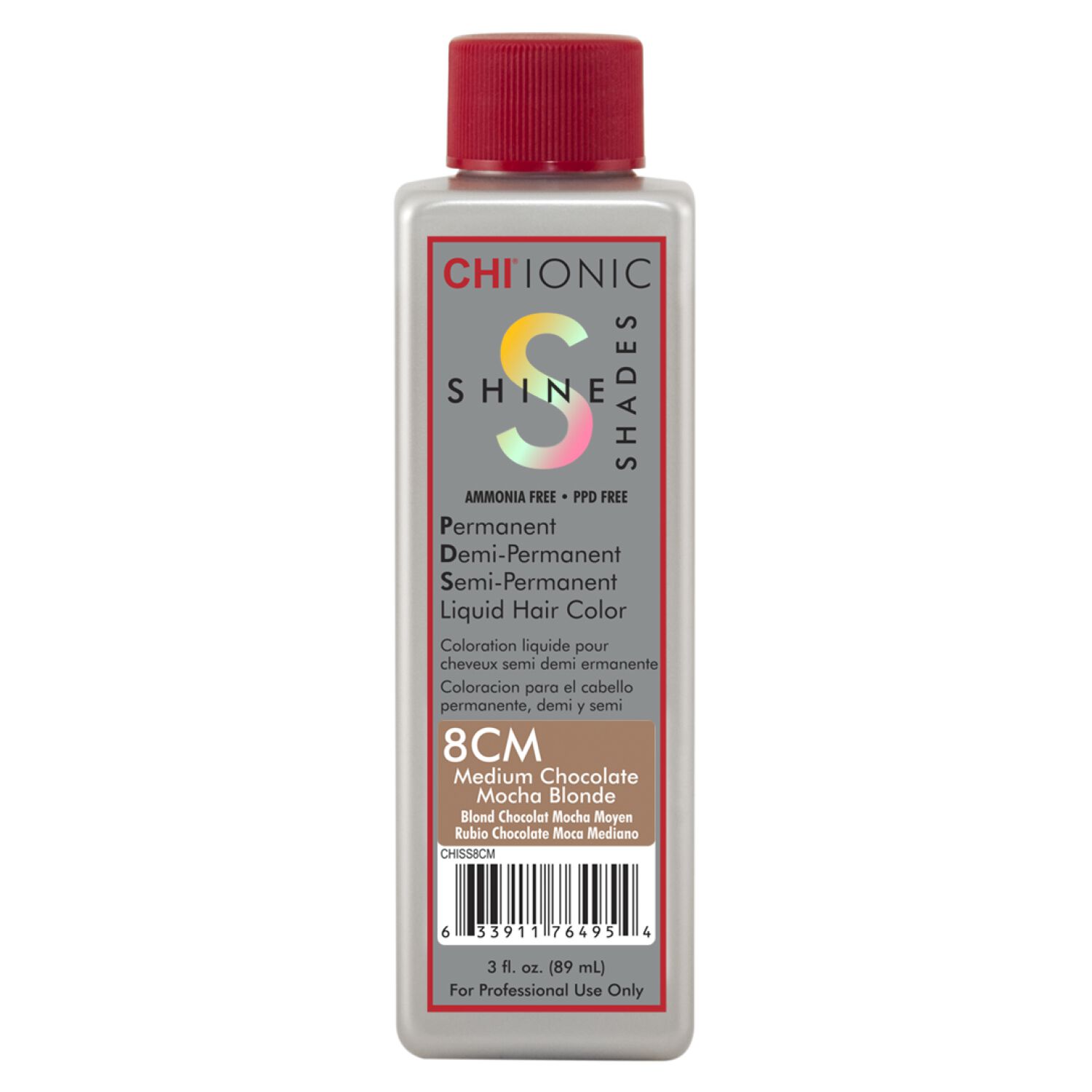 CHI Ionic Shine Shades 8CM Medium Mocha Blonde | Permanent Hair Color ...