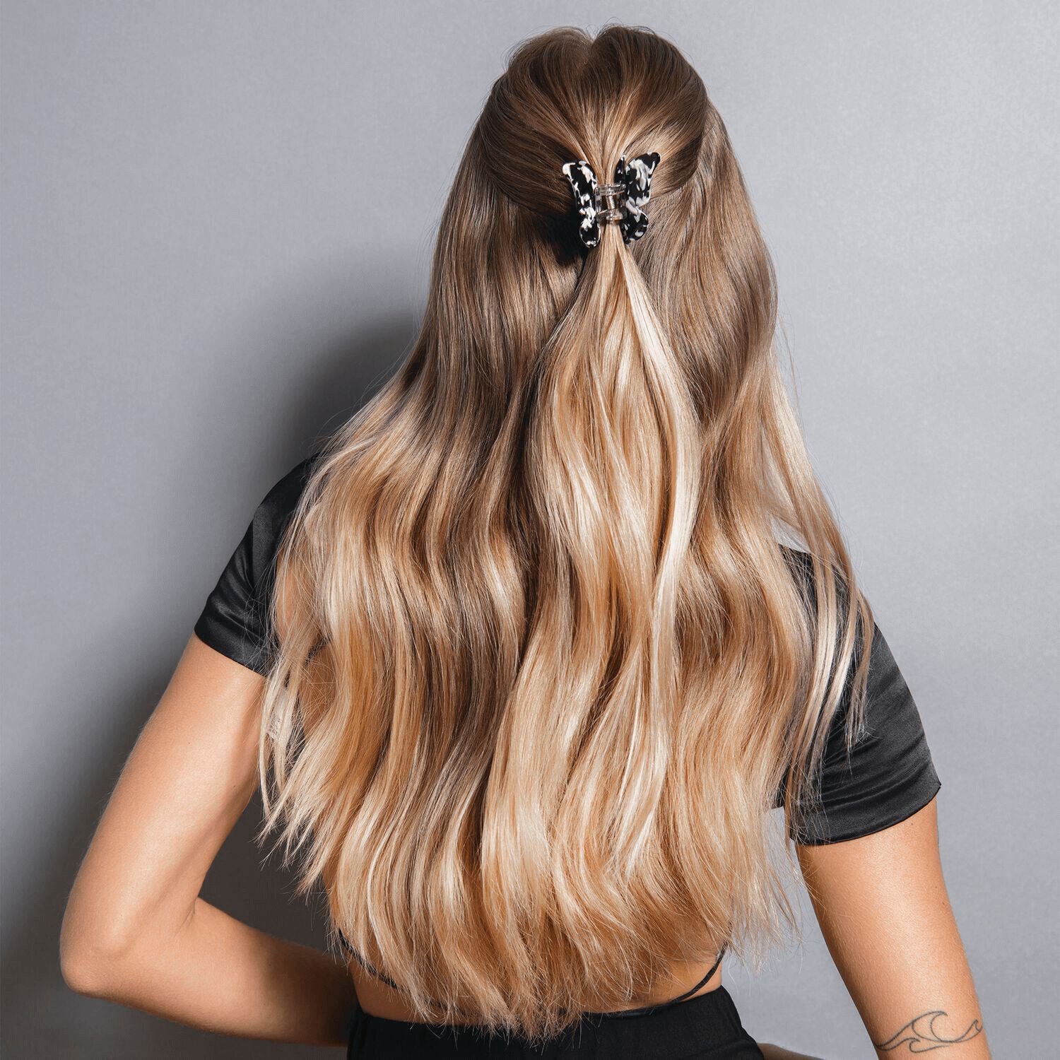 The Hair Edit Papillon Clip Black Marble | Sally Beauty