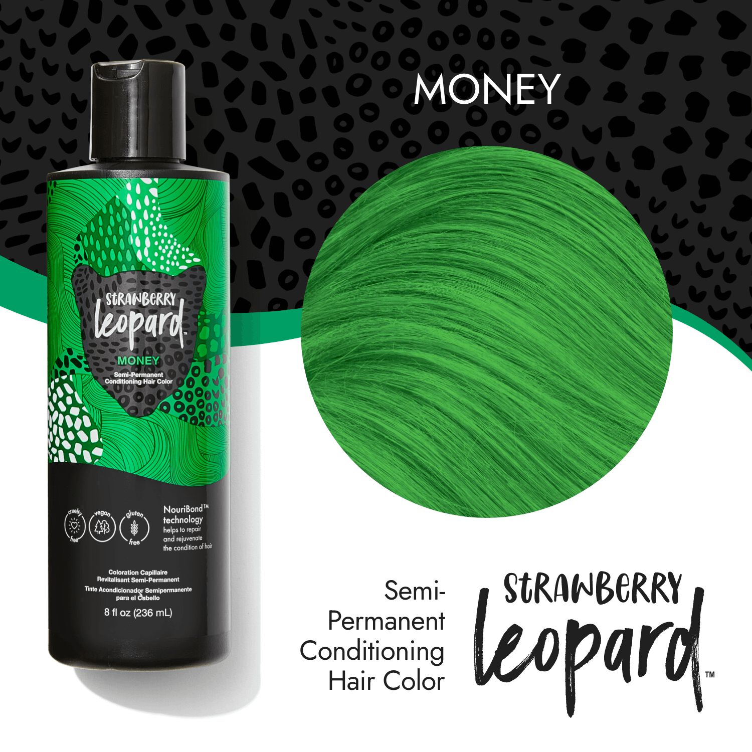 Strawberry Leopard Money Semi Permanent Conditioning Hair Color | Semi ...