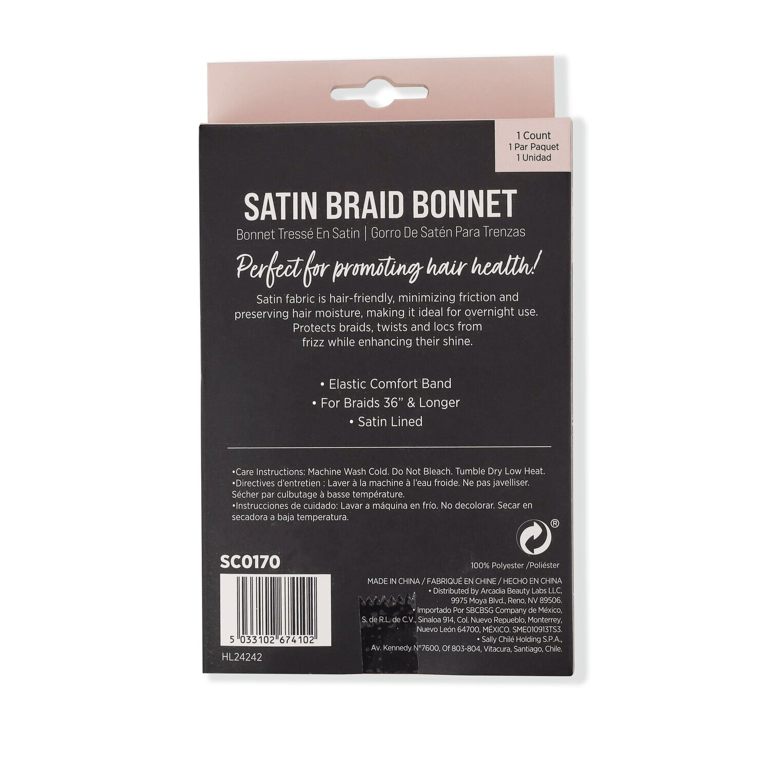 Salon Care Satin Braid Bonnet | Hair Accessories | Sally Beauty
