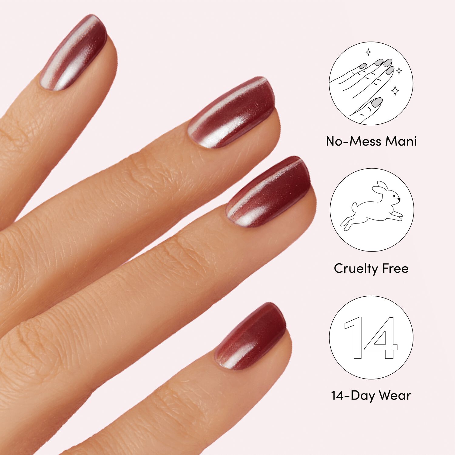 Dashing Diva Glazed Donut Sangria Glaze Semi-Cured Color Gel Strips ...