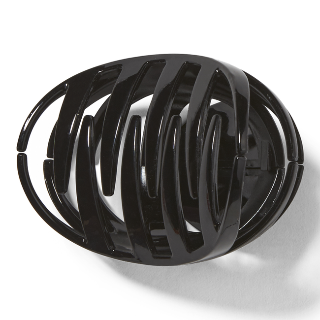 DCNL Black Large Round Hair Clip