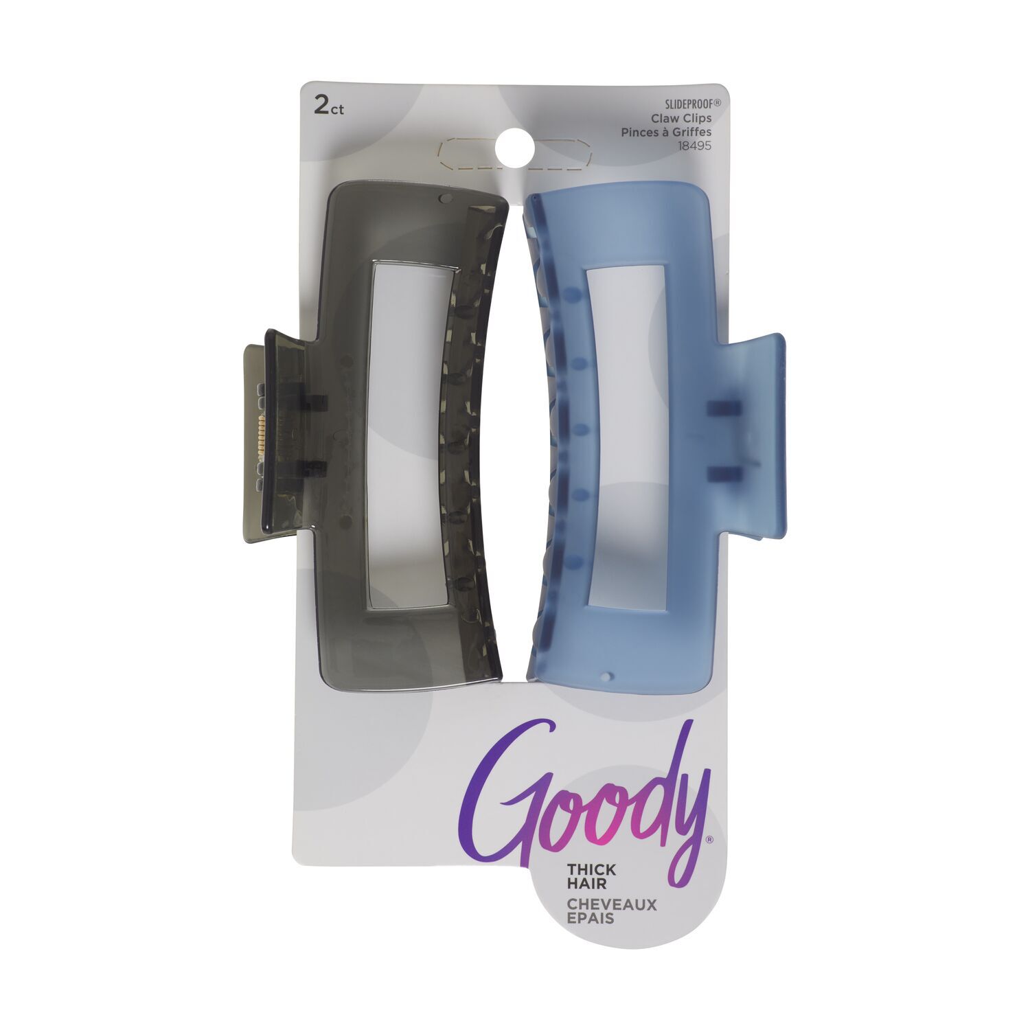 Goody Cool Claw Clips Rectangle 2 Count | Sally Beauty