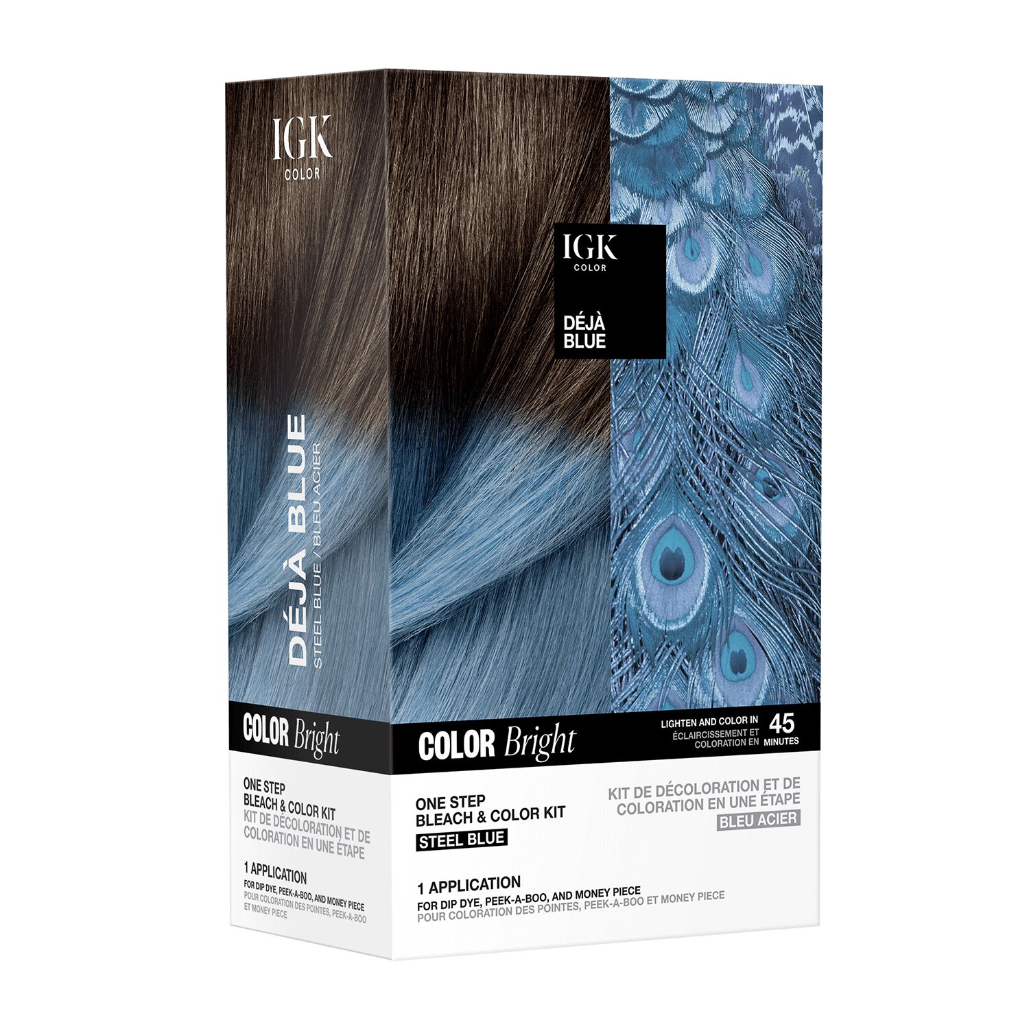 IGK Déjà Blue One Step Bleach & Color Kit | Color Bright | Sally Beauty
