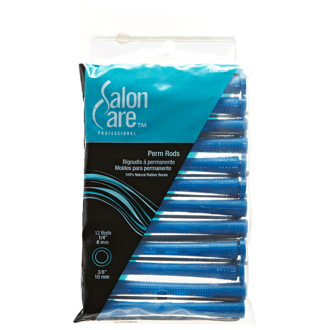 Salon Care Blue Long Curved Perm Rods | Perming Rods