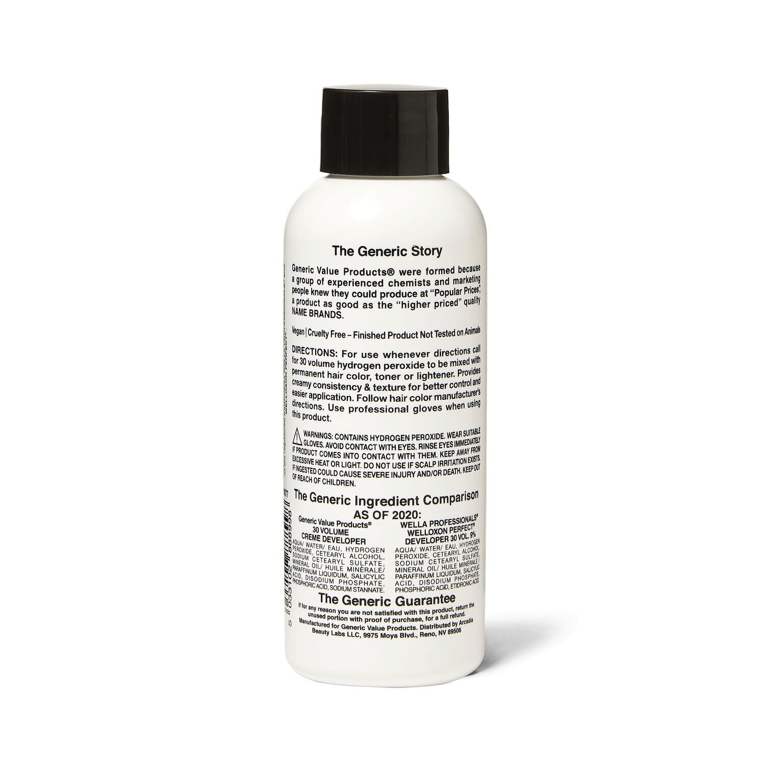 Generic Value Product 30 Volume Creme Developer Compare to Wella ...