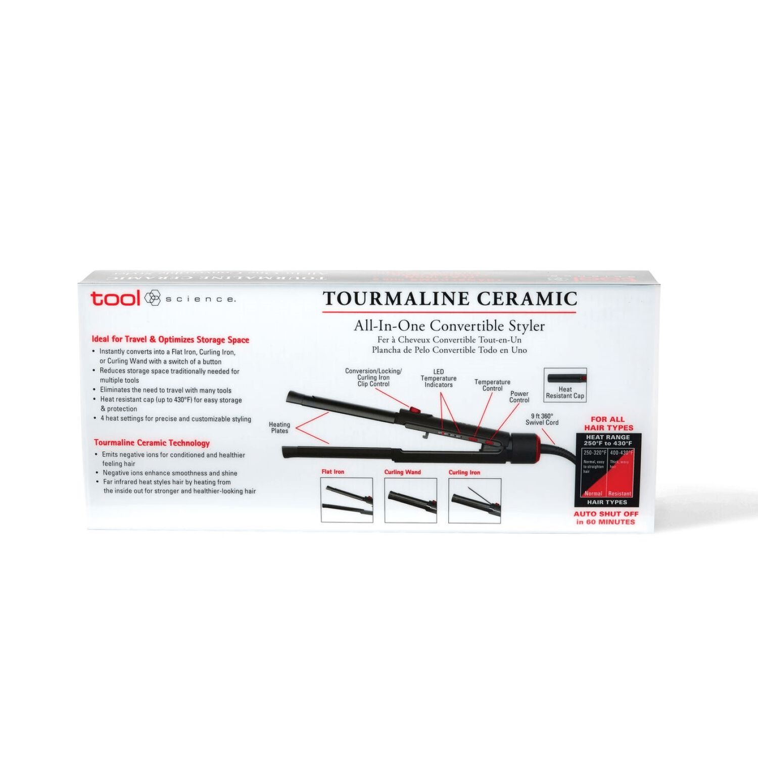Tool Science All-In-One Convertible Styler | Curling Irons & Wands ...