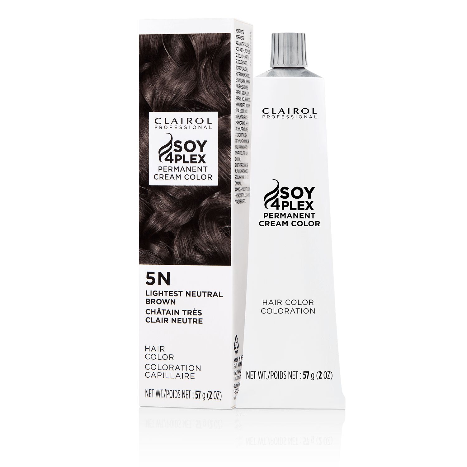 Soy4Plex 5N Lightest Neutral Brown Permanent Cream Hair Color by ...