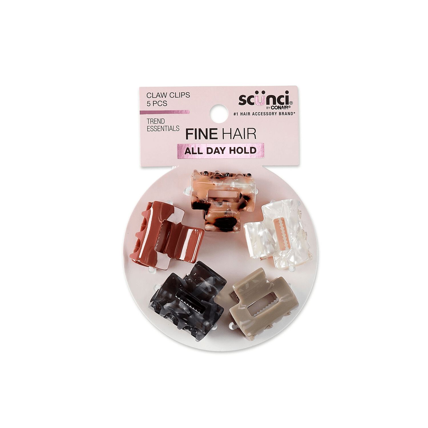 Scunci Mini Claw Clips 5 pack | Hair Accessories | Sally Beauty