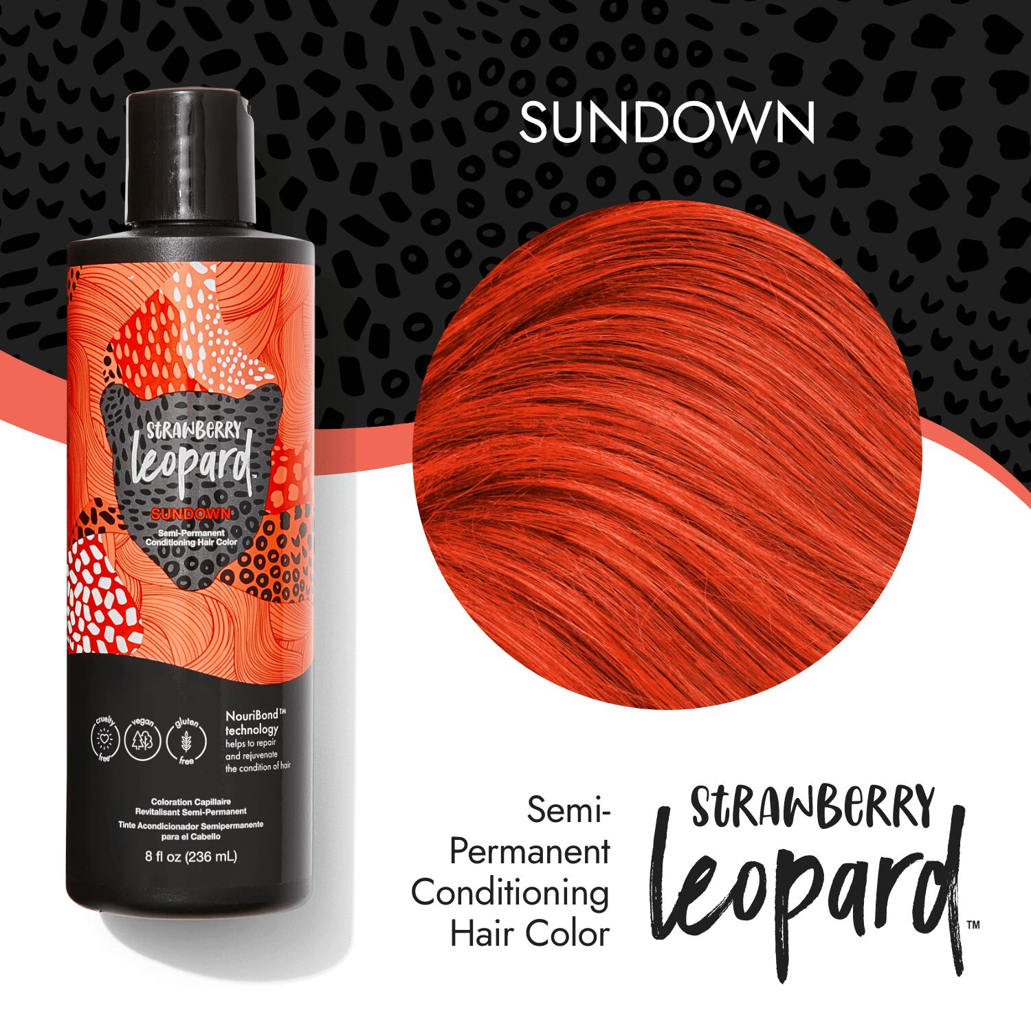 Strawberry Leopard Sundown Semi Permanent Conditioning Hair Color ...