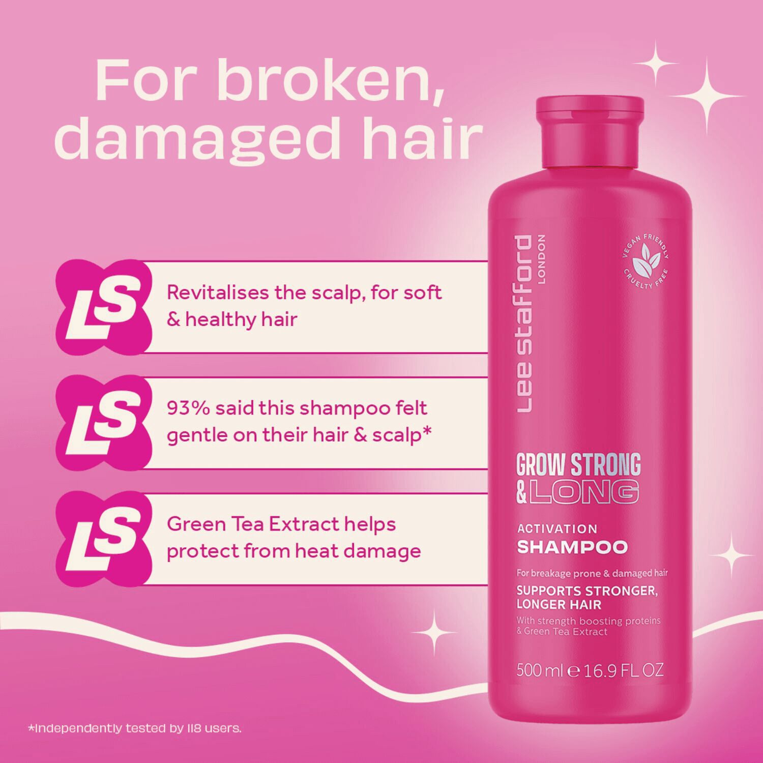 Grow Strong and Long Activation Shampoo by Lee Stafford | Shampoo ...