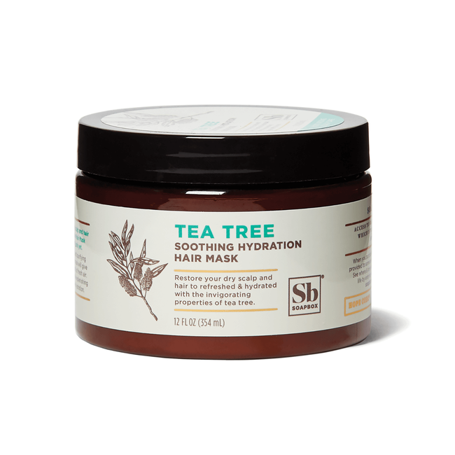 Soapbox Tea Tree Soothing Hydration Hair Mask 12oz | Hair Treatment ...