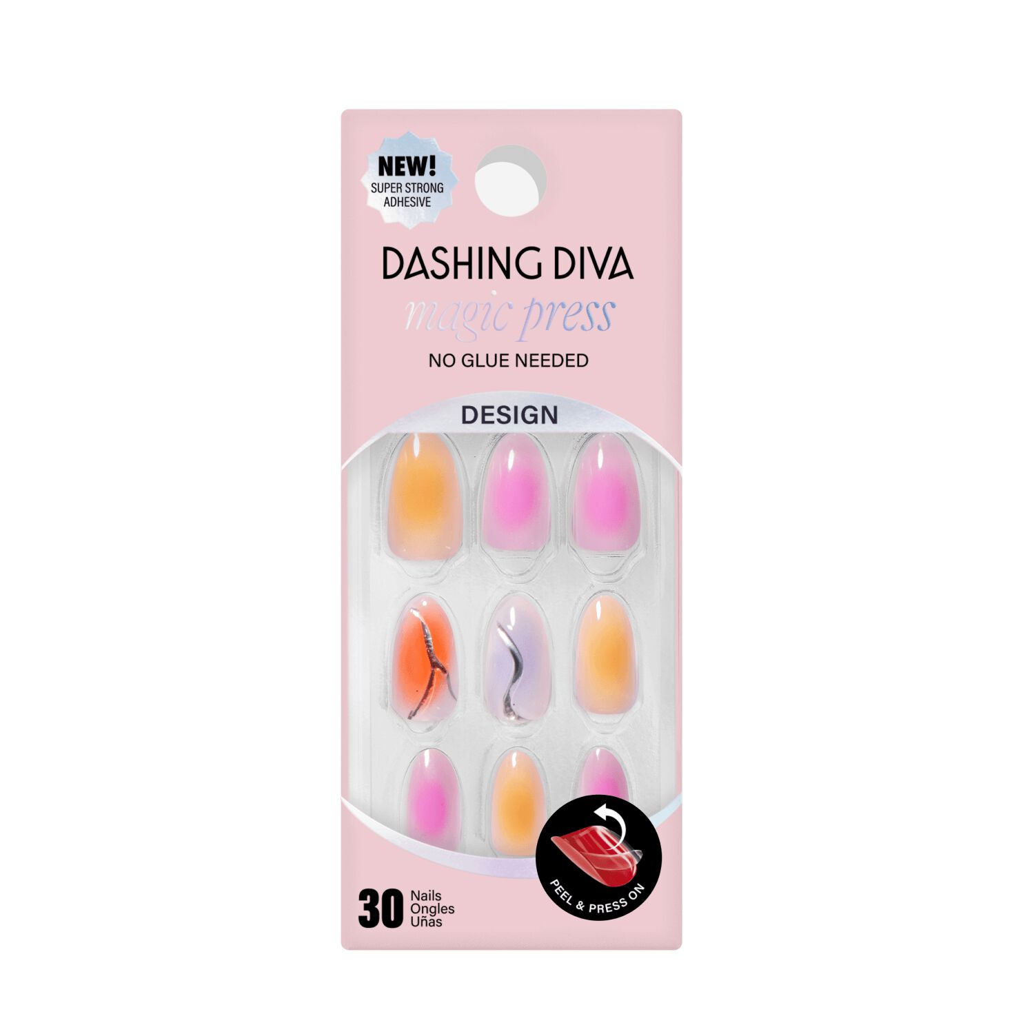 Dashing Diva Magic Press Press-On Gel Nails Chakra Ramen | Nails ...