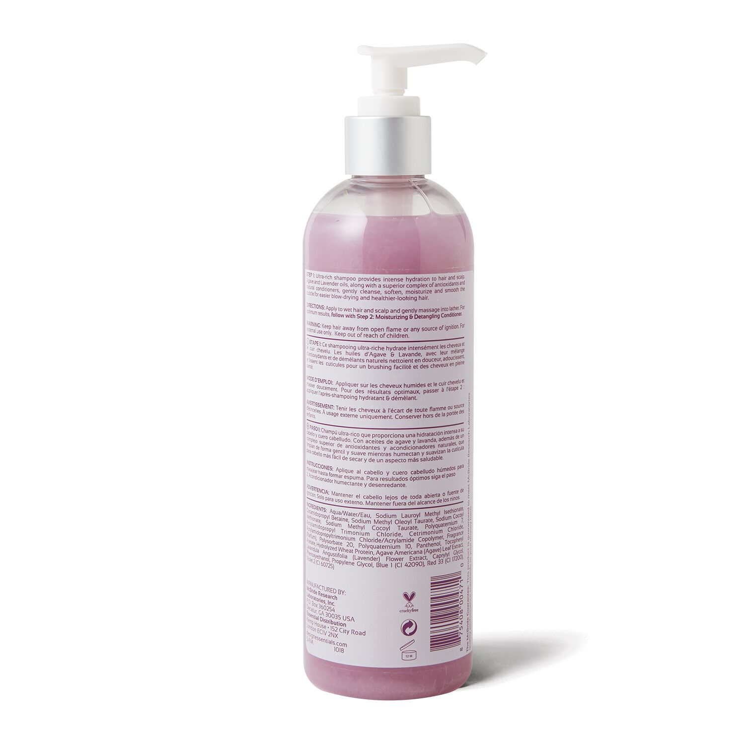 Agave & Lavender Moisturizing Hair Bath Shampoo by Design Essentials ...
