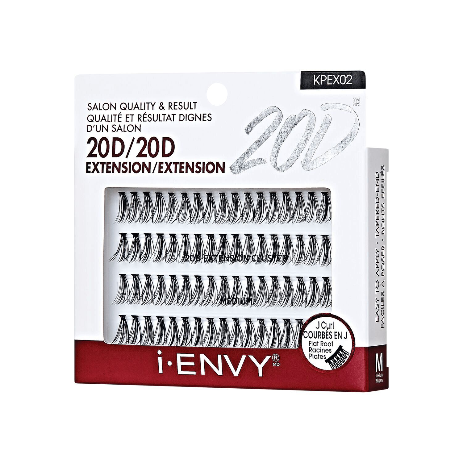 KISS i-ENVY 20D Extension Cluster Medium Lashes | False Eyelashes ...