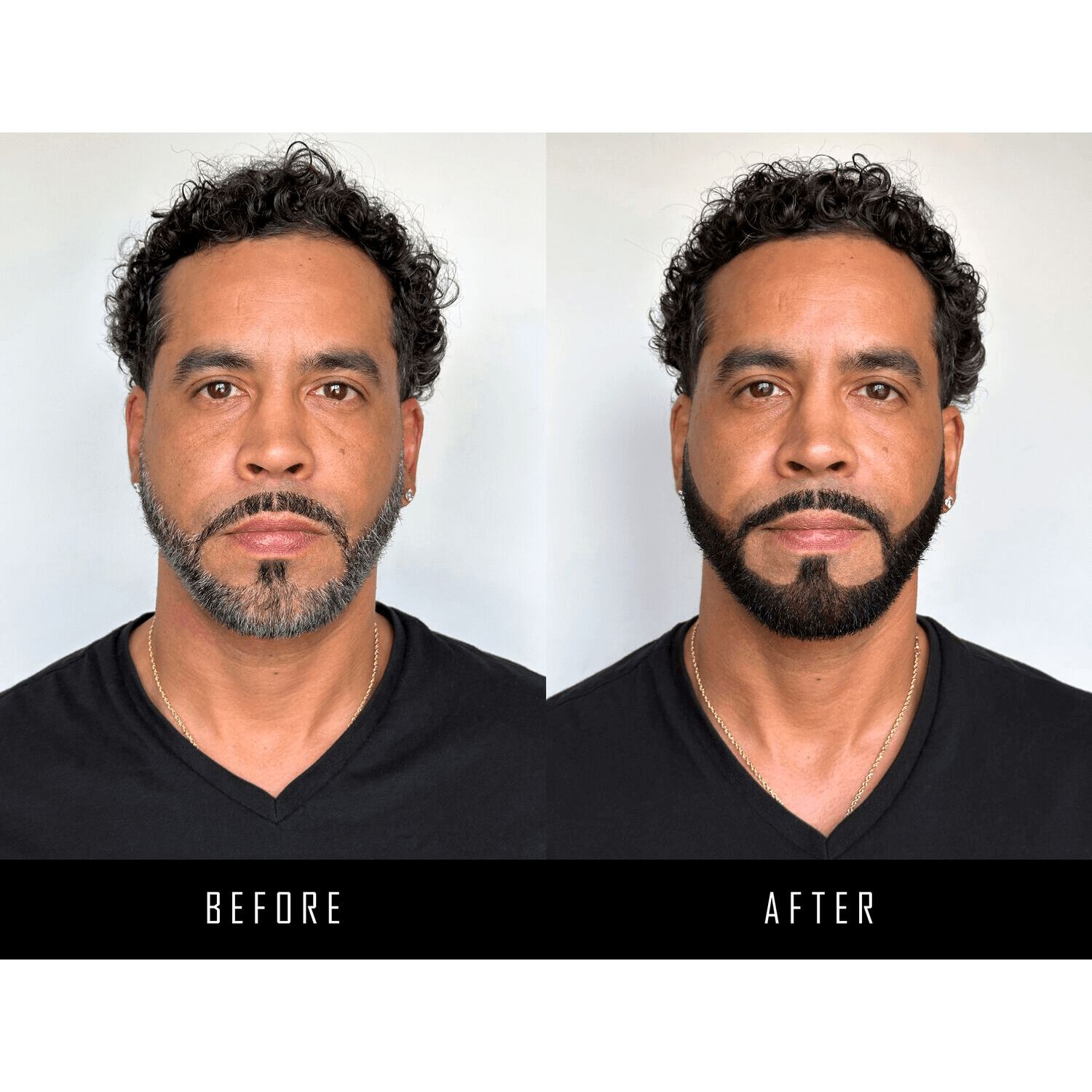 Rewind It 10 Jet Black Men's Beard and Mustache Color | Hair Color ...