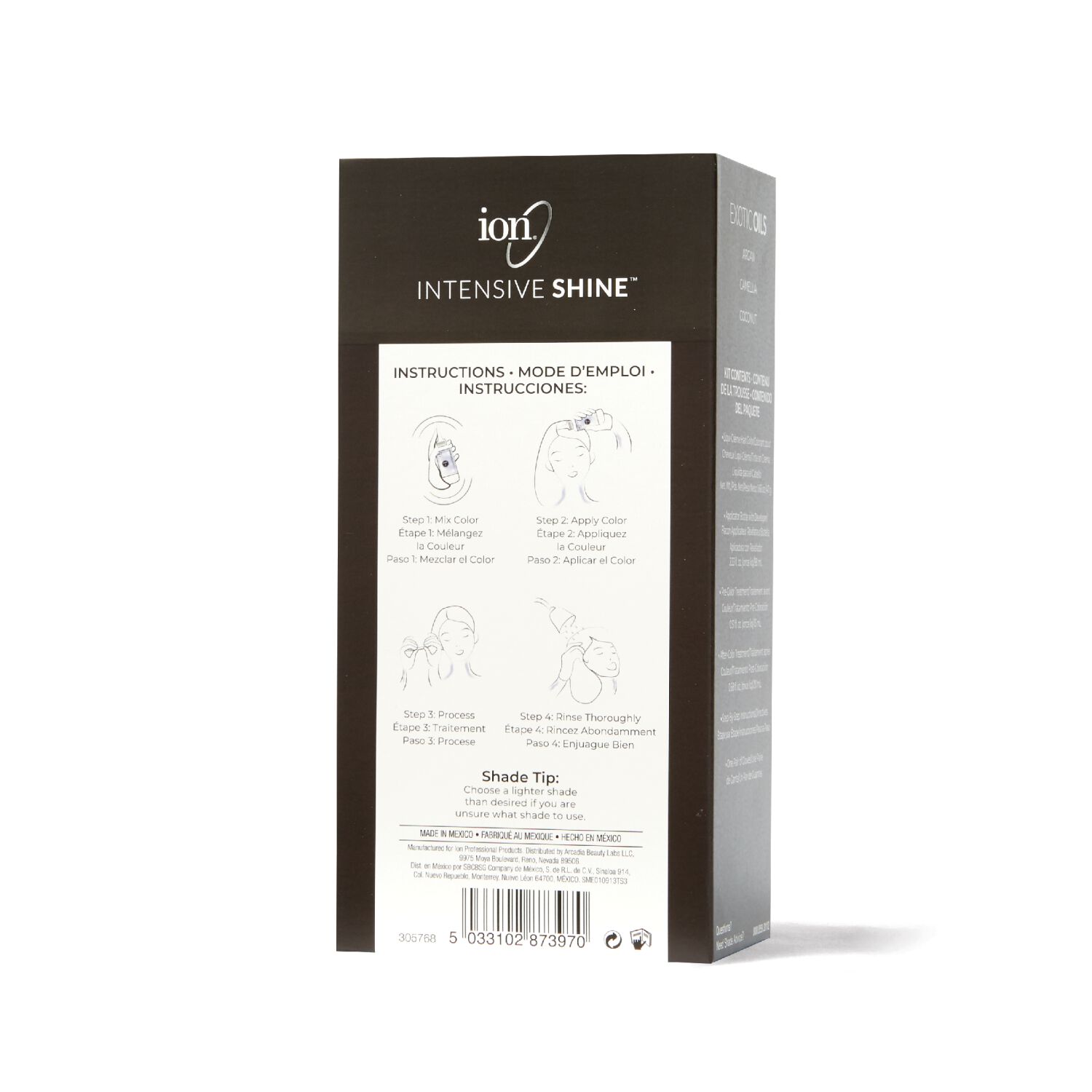 ion Intensive Shine Hair Color Kit Darkest Bronze 5NWB | Hair Color Kit ...