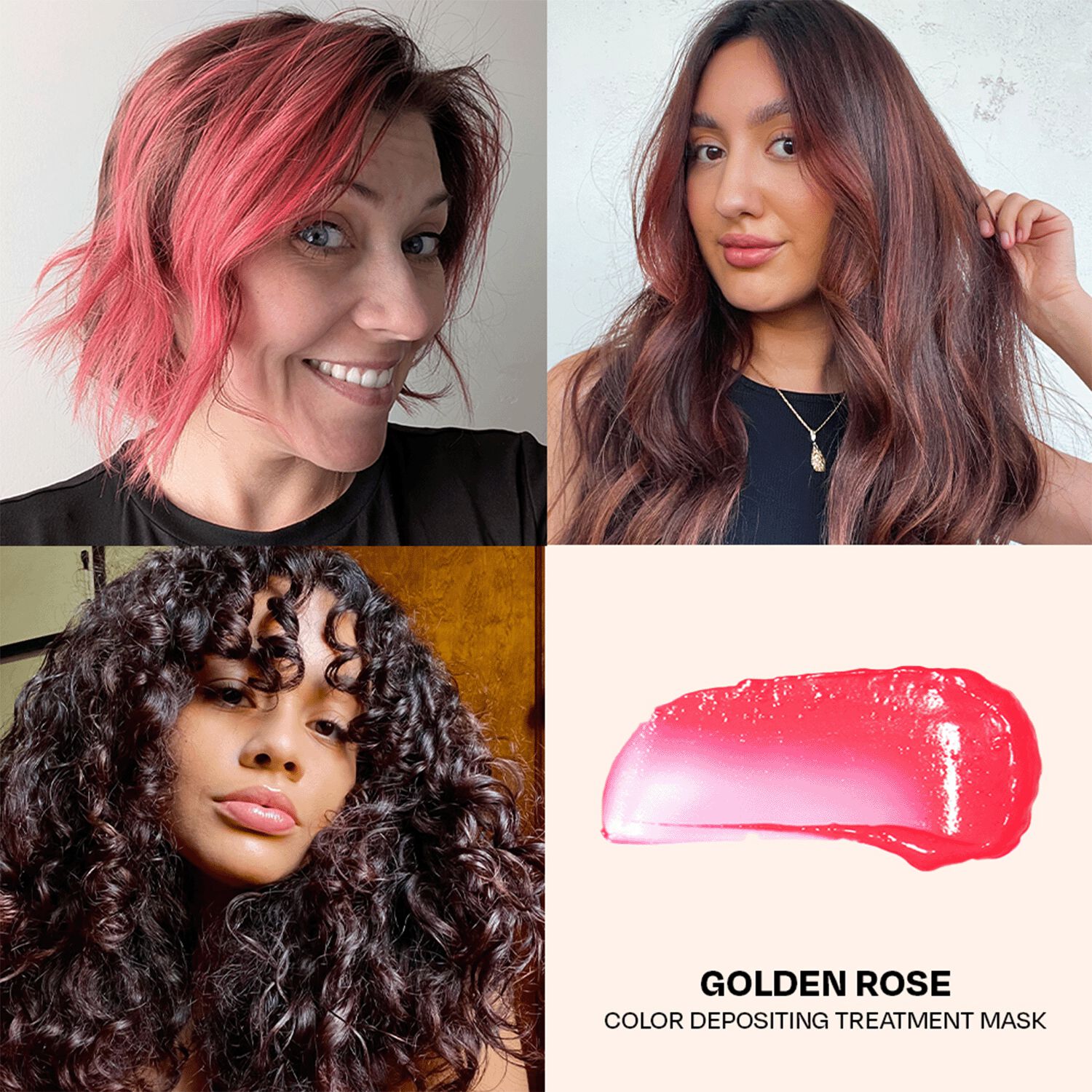 Overtone Color Depositing Treatment Mask Golden Rose | Hair Color ...