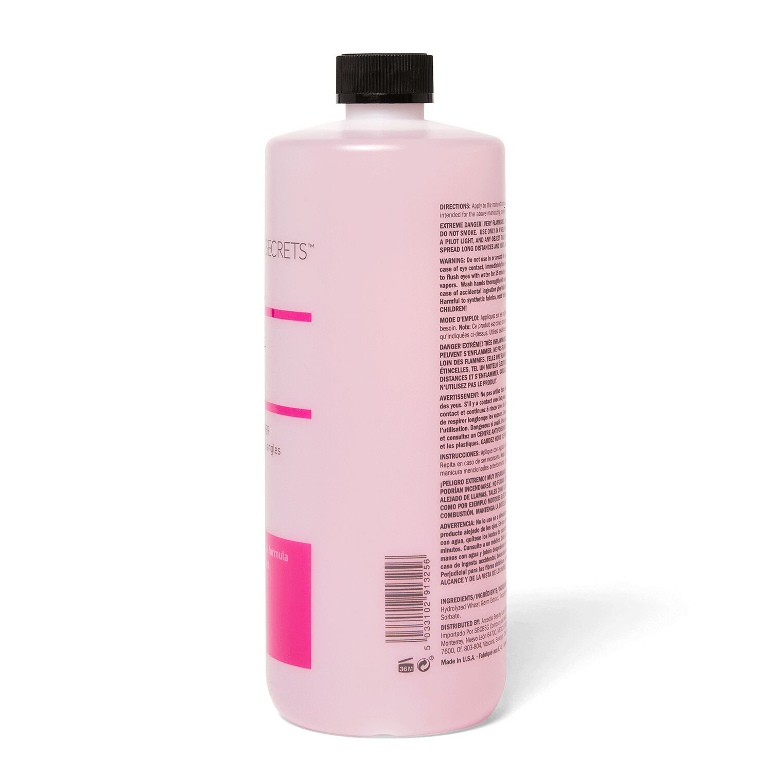 Beauty Secrets Acetone Nourishing Nail Polish Remover 32 oz
