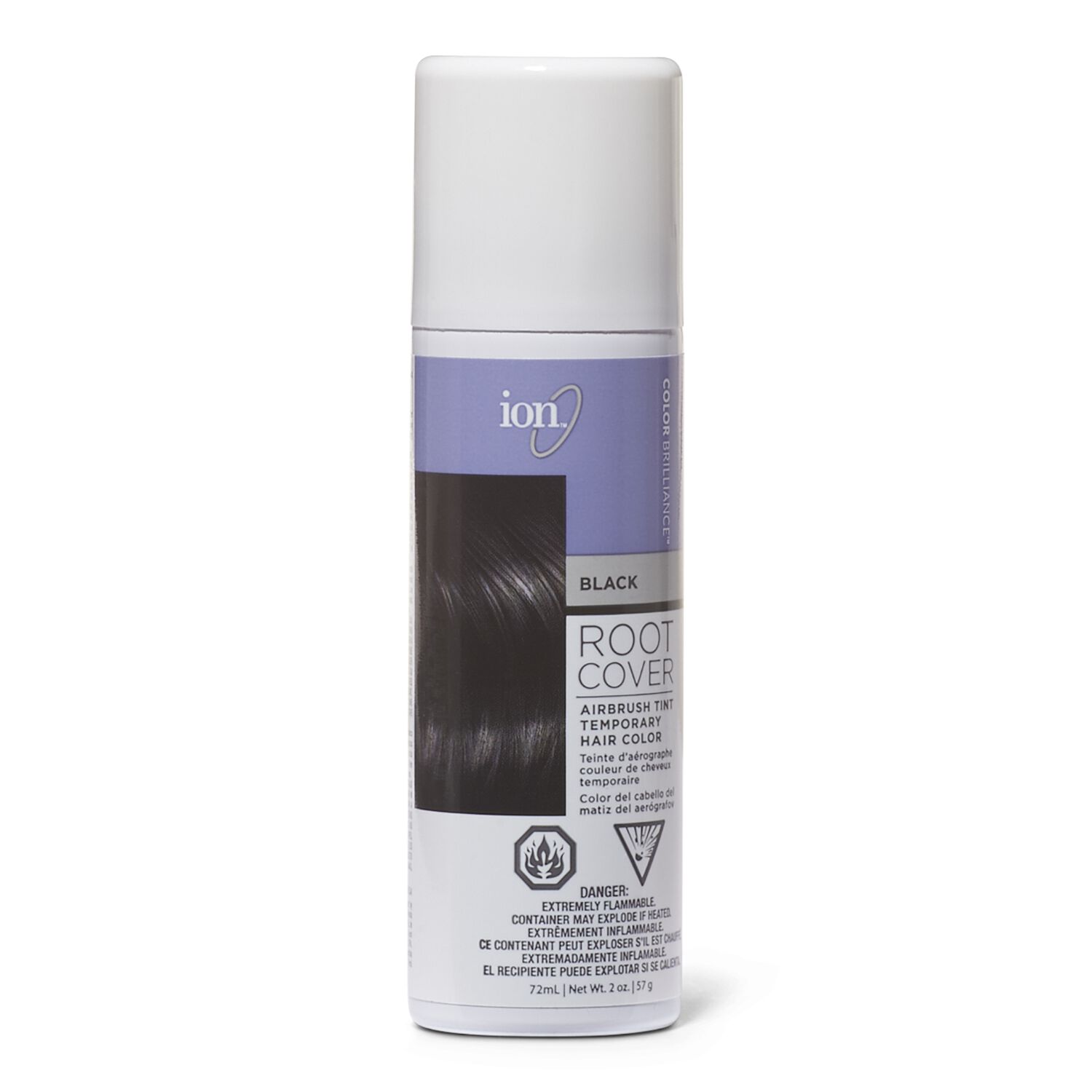 Black - Ion Color Brilliance Root Cover Up Spray | Sally Beauty