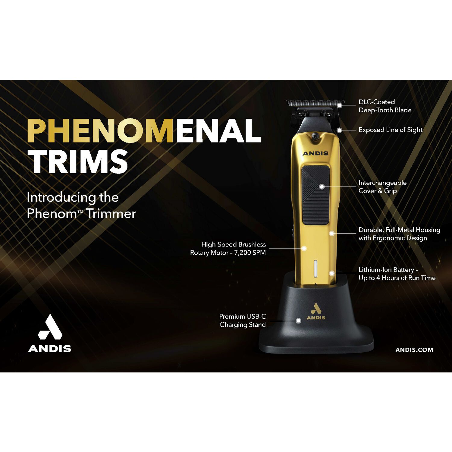 Phenom Trimmer by Andis | Hair Clippers & Trimmers | Sally Beauty