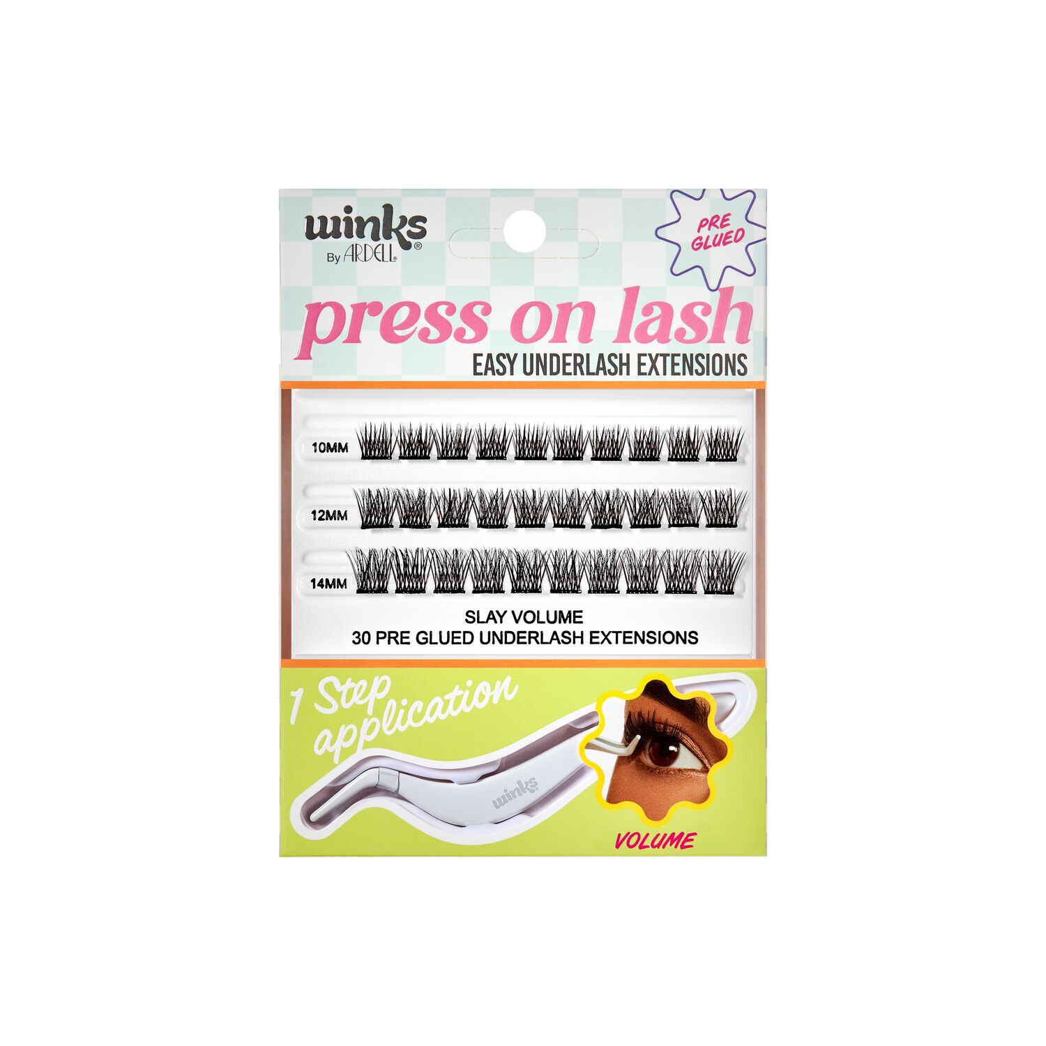 Ardell Winks Volume Press On Lashes 30 pc + Applicator | False ...