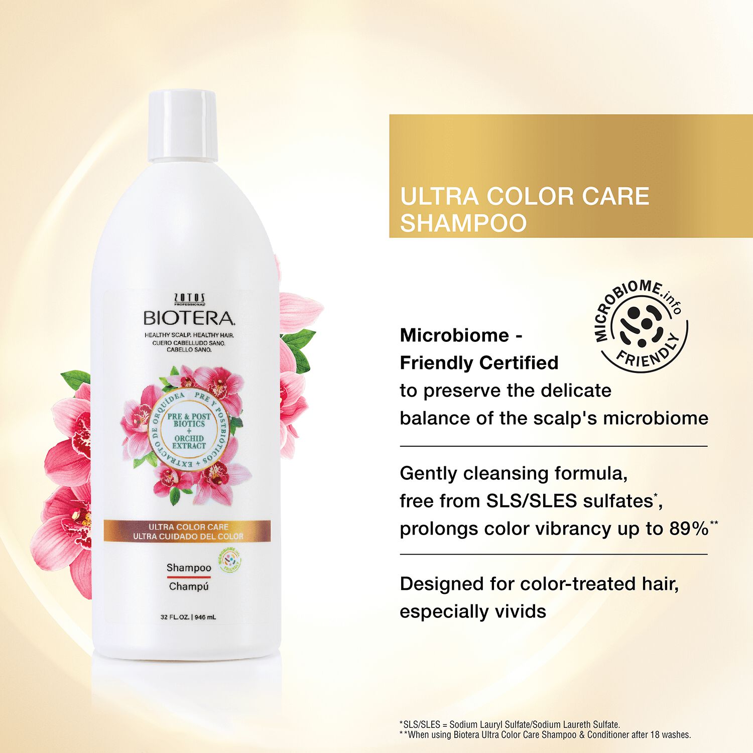 Biotera Ultra Color Care Shampoo With Orchid Extract 32 oz | Sally Beauty