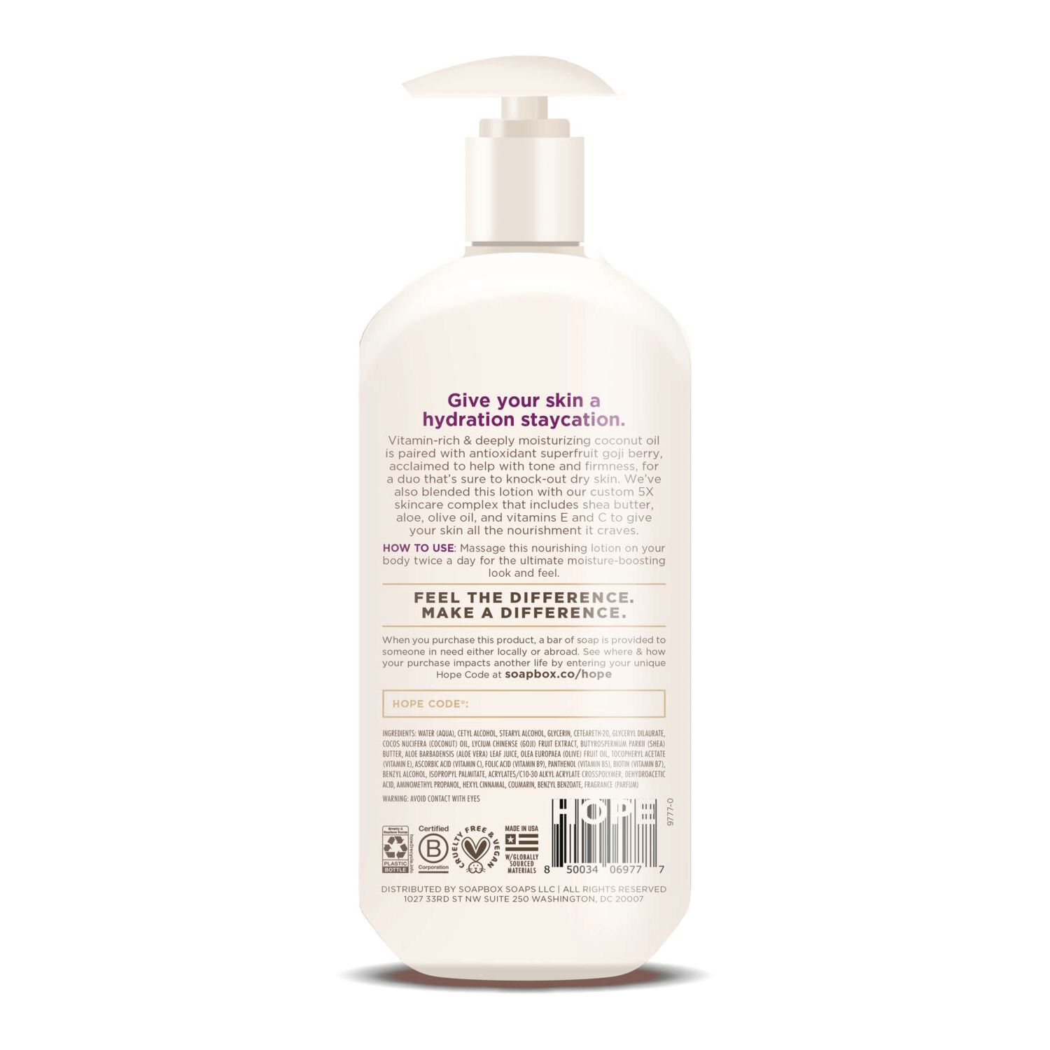 Soapbox Coconut + Goji Berry Body Lotion | Sally Beauty