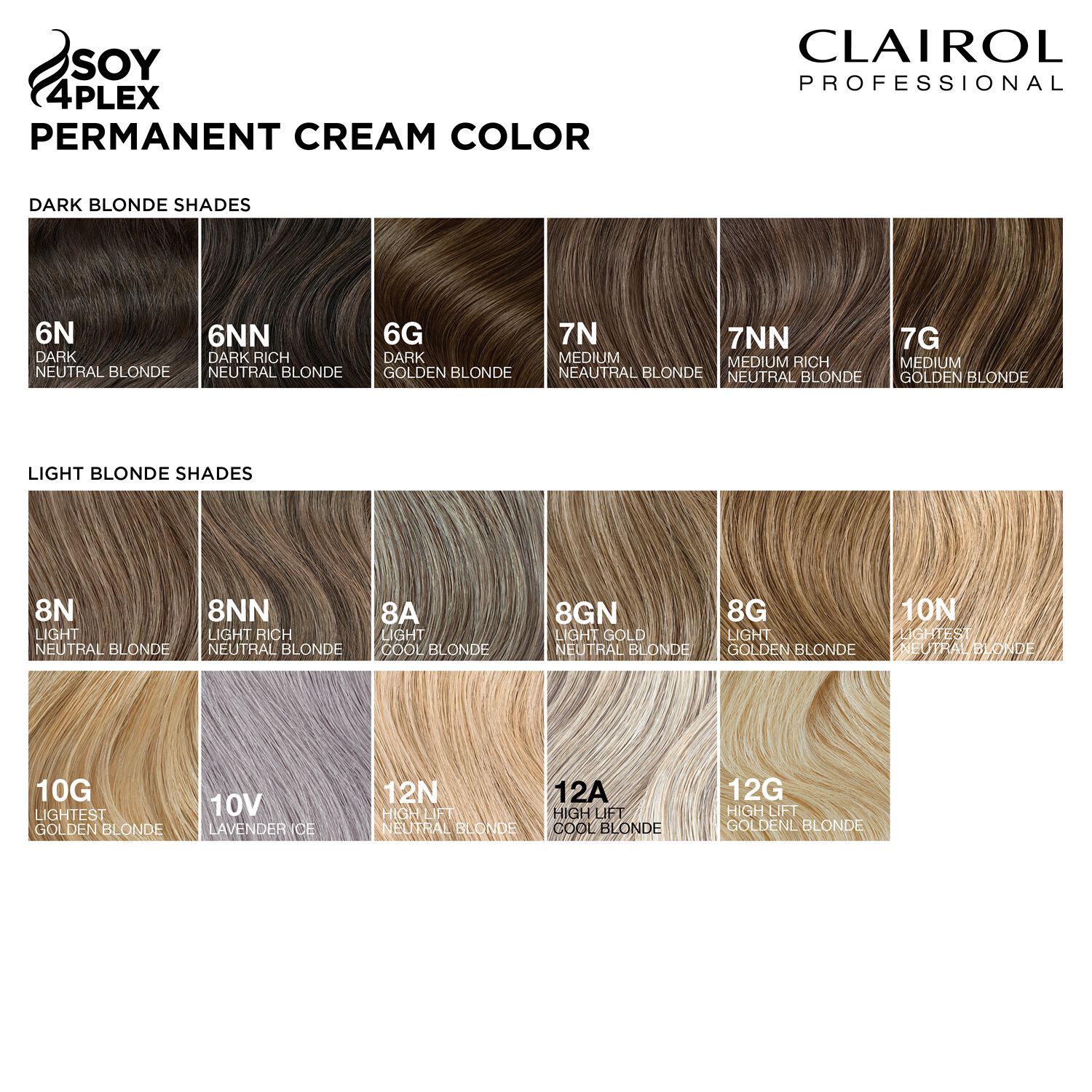 Soy4Plex Permanent Cream Hair Color by Clairol Professional | Permanent ...