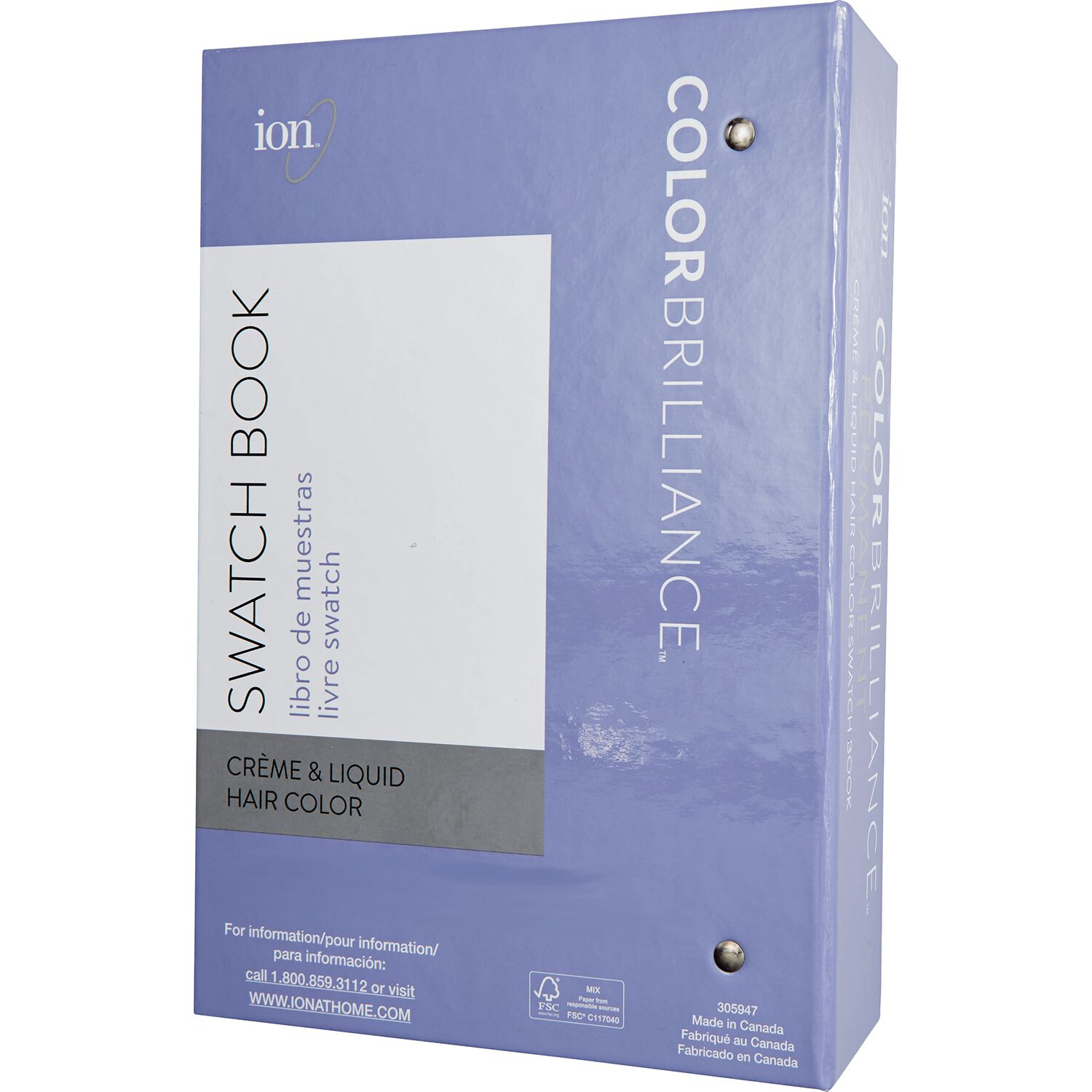 Ion Color Brilliance Permanent Hair Color Swatch Book | Hair Color ...