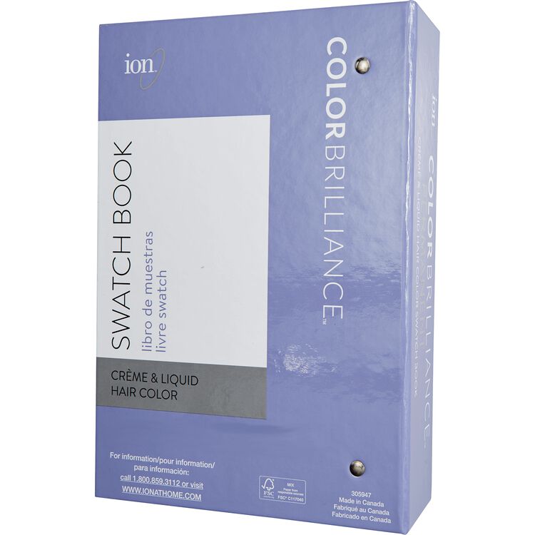 Ion Color Brilliance Permanent Hair Color Swatch Book | Hair Color ...