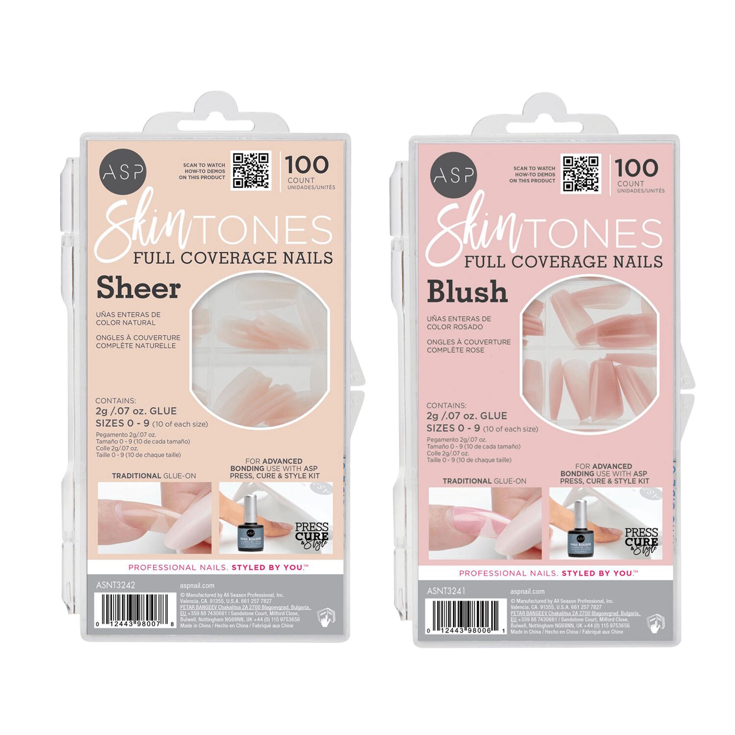 ASP Full Coverage Skin Tone Nails | Full Coverage Nails | Sally Beauty