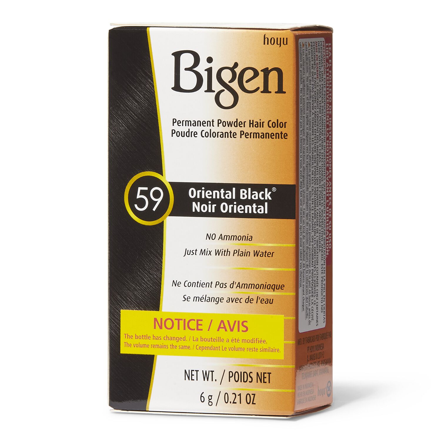 Oriental Black Permanent Powder Hair Color by Bigen | Permanent Hair ...