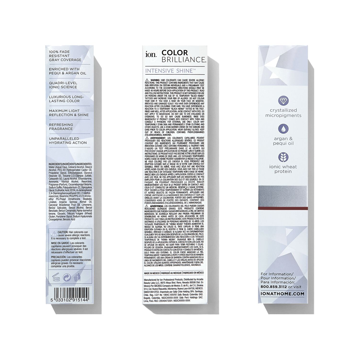 Ion 2N Darkest Brown Permanent Creme Hair Color by Color Brilliance ...