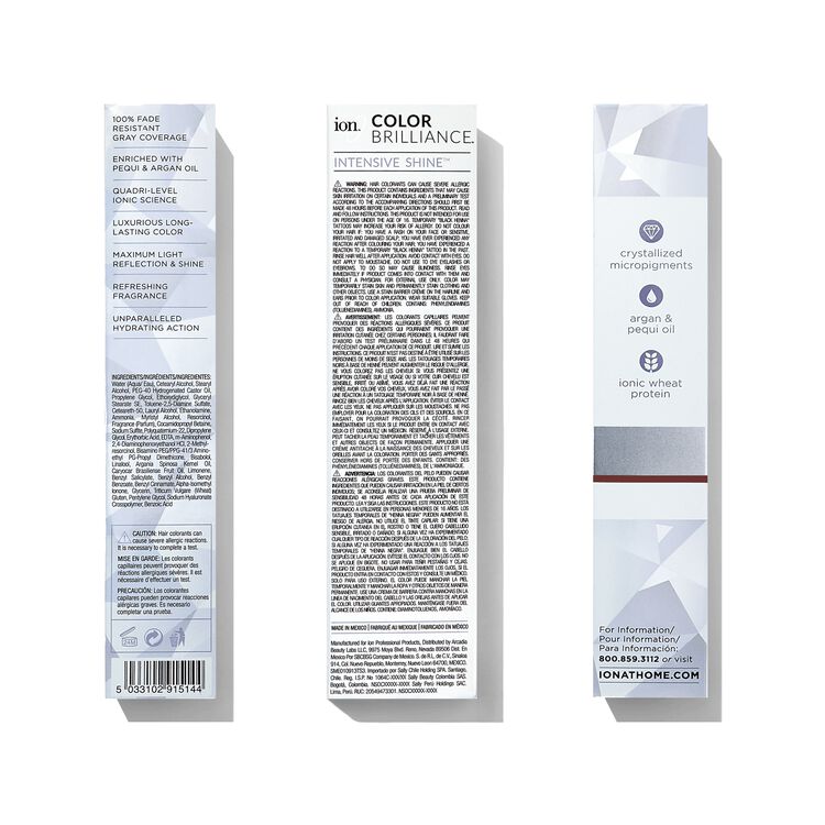 Ion 2N Darkest Brown Permanent Creme Hair Color by Color Brilliance ...