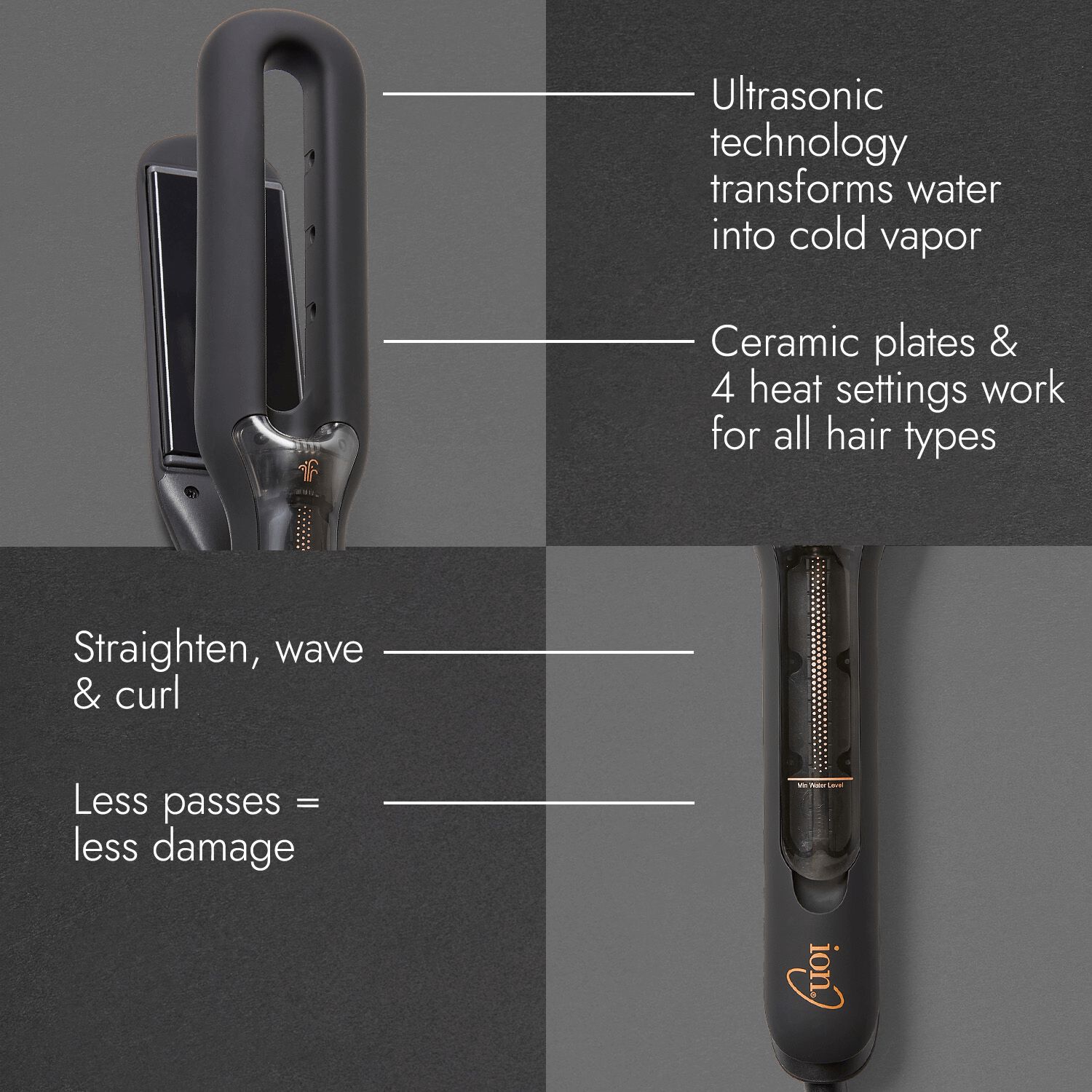 ion Luxe Cold Vapor Styler | Styling Tools | Flat Iron | Sally Beauty