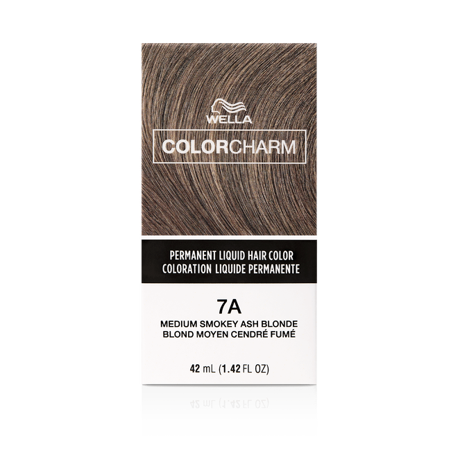 7A Medium Smokey Ash Blonde colorcharm Permanent Liquid Hair Color by ...