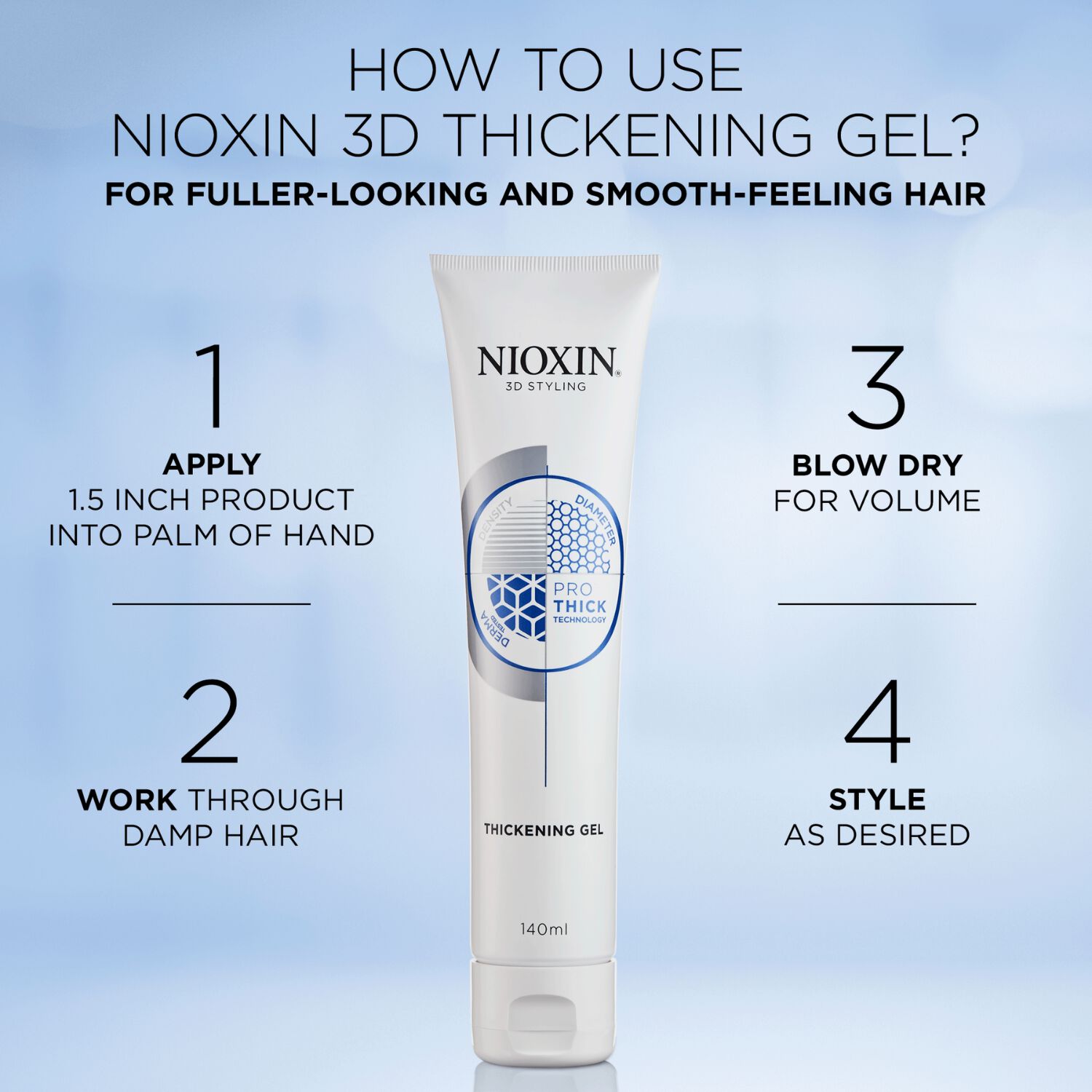 Thickening Hair Gel by Nioxin | Styling Product | Sally Beauty