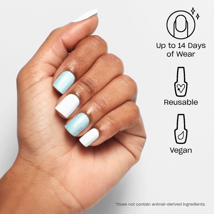 OPI On Point All Ice On Alpine Snow® Press-On Nails | Sally Beauty