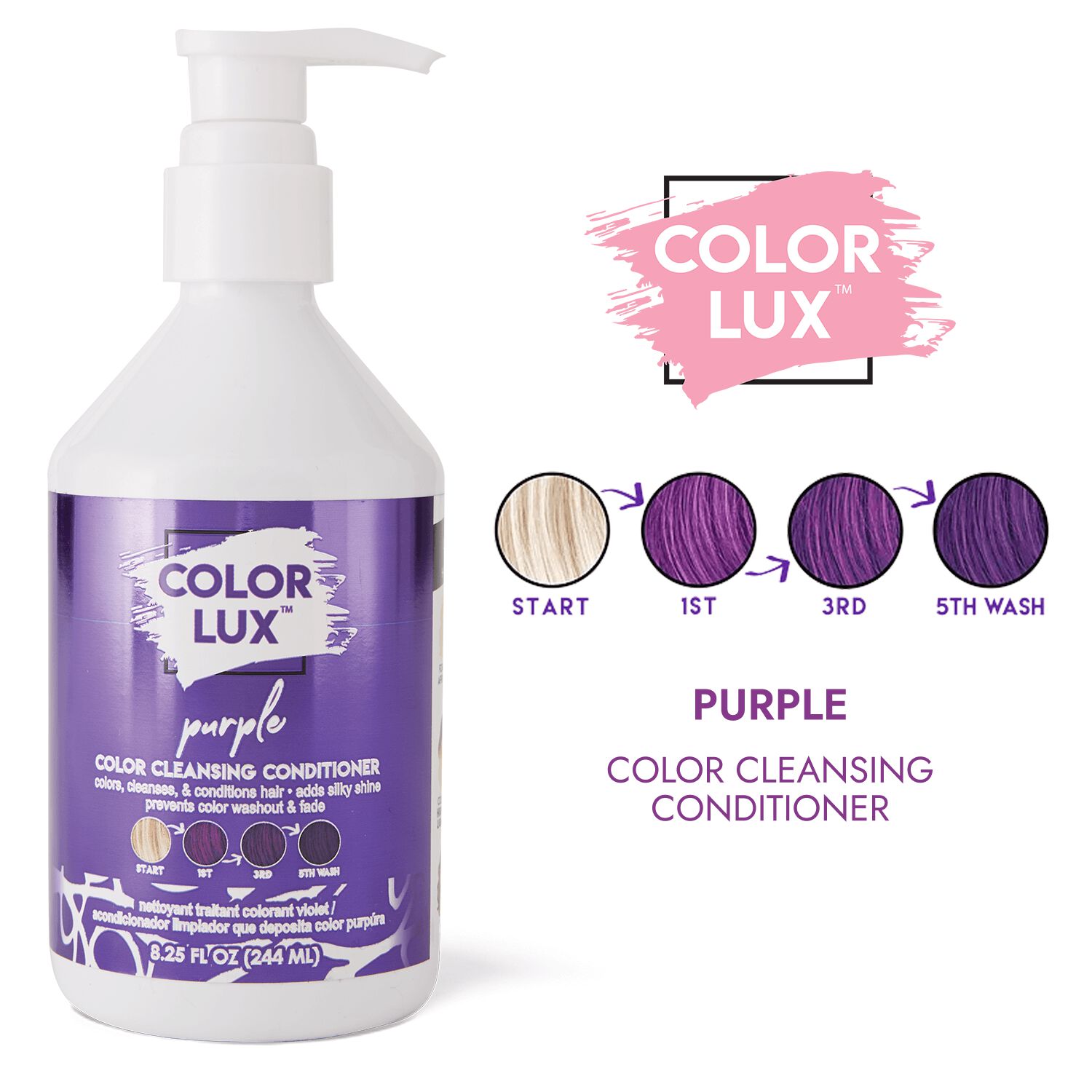 Color Lux Color Cleansing Conditioner Purple | Color Protection ...
