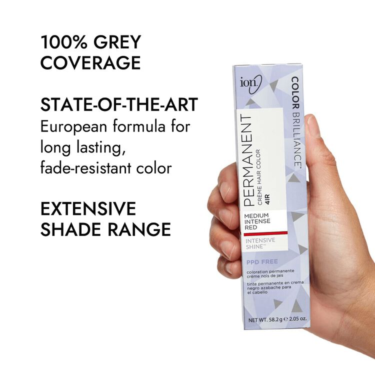Ion 4IR Medium Intense Red Permanent Creme Hair Color by Color ...