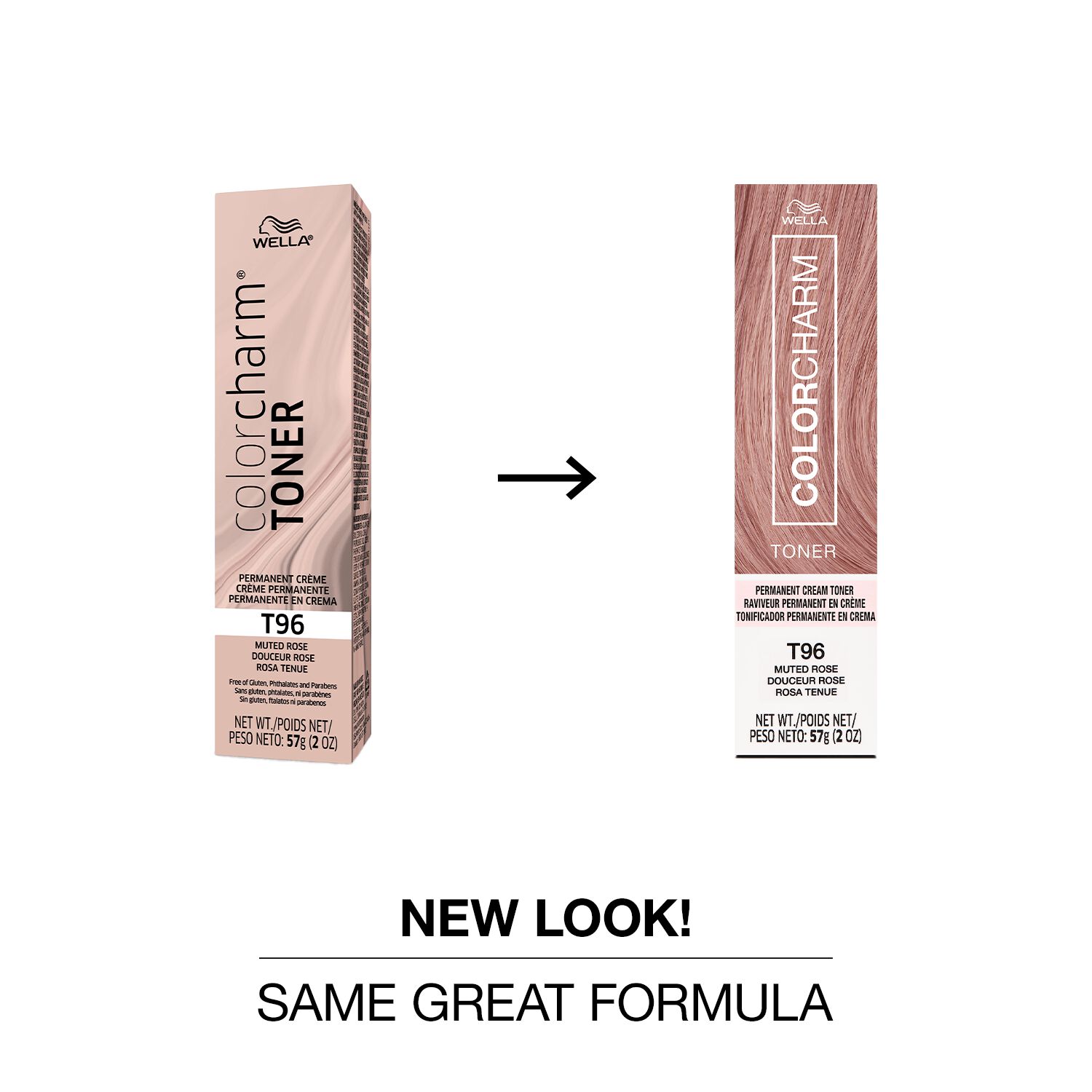 Wella colorcharm T96 Muted Rose Permanent Cream Toner | Sally Beauty