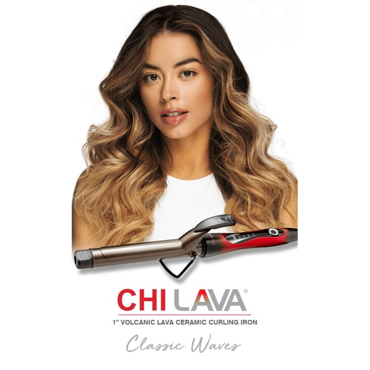 CHI 1" Volcanic Lava Ceramic Curling Iron | Sally Beauty