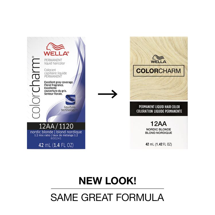 12AA Nordic Blonde colorcharm Permanent Liquid Hair Color by Wella ...