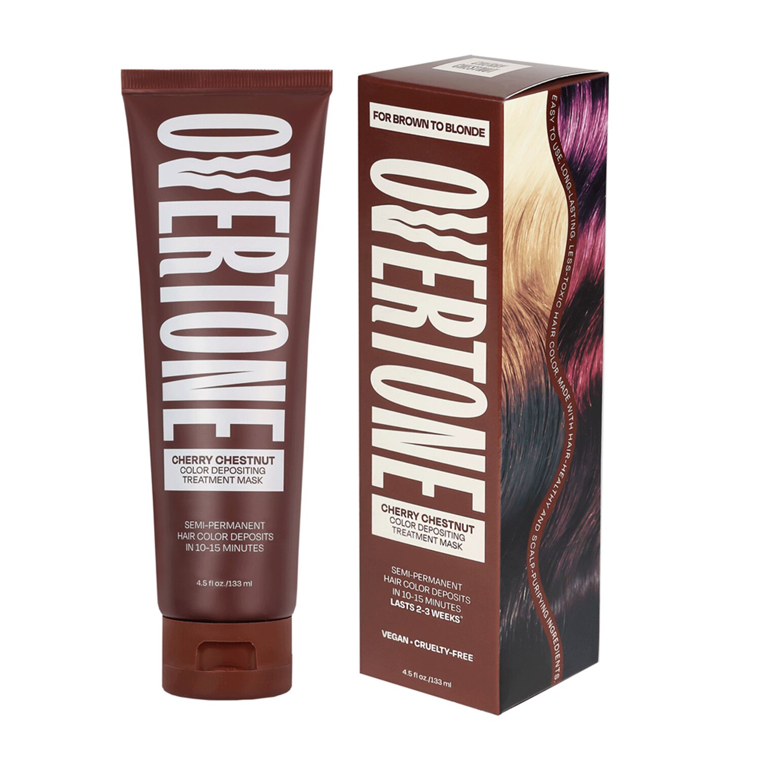 Overtone Color Depositing Treatment Mask Cherry Chestnut | Hair Color ...