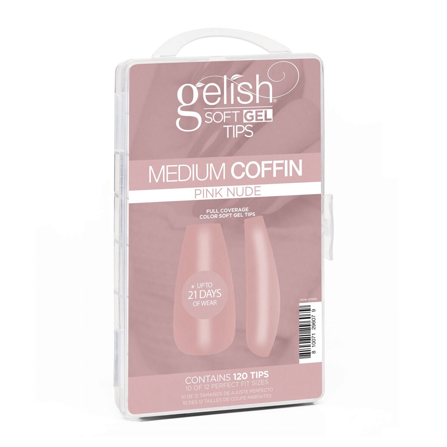 Gelish Soft Gel Tips 120 CT Medium Coffin | Full Coverage | Sally Beauty
