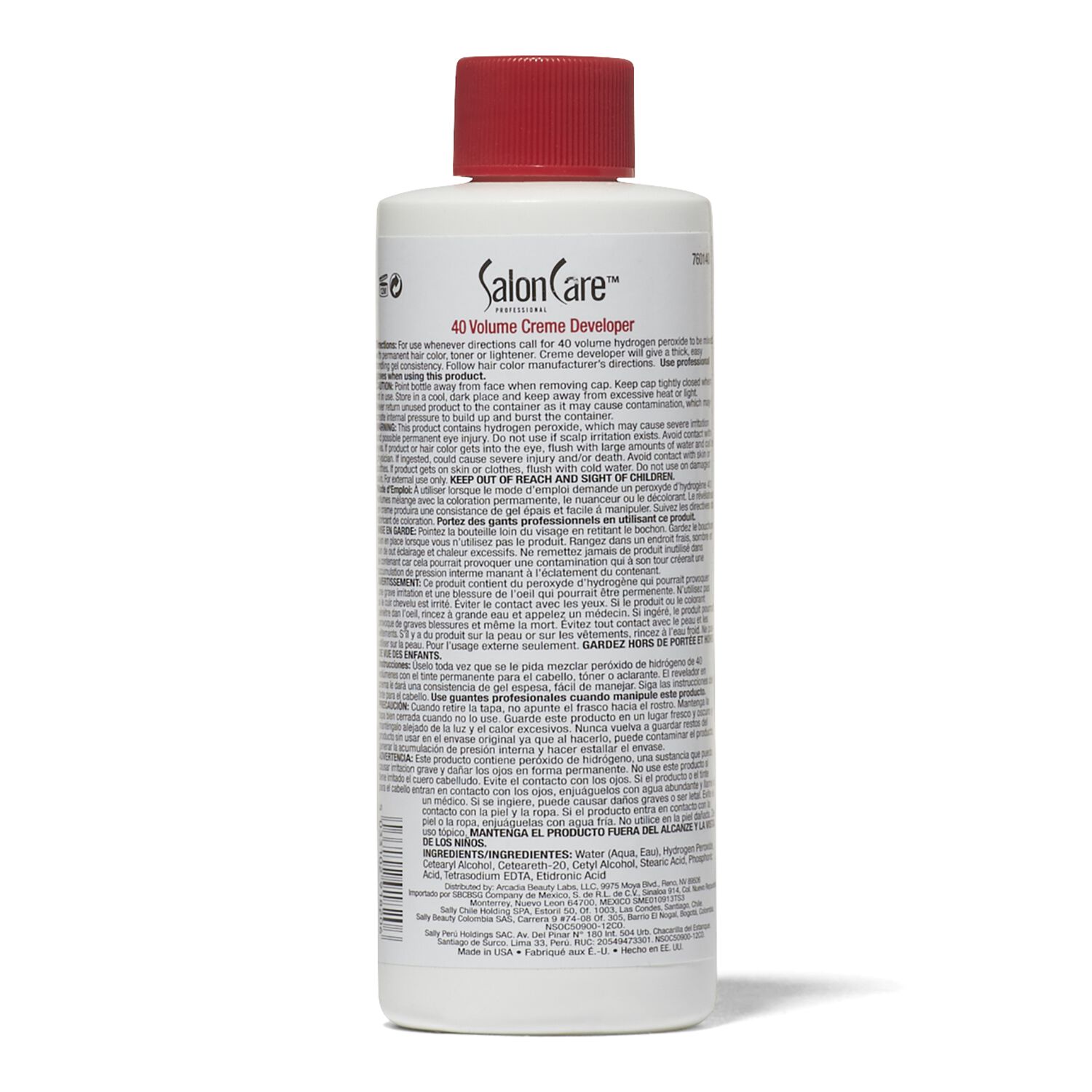 Salon Care 40 Volume Creme Developer 4.0 oz | Color Developers